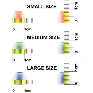 12pcs (NSY-TRSW) 4S / 4M / 4L Premium Silicone Replacement Adapters Eartips Earbuds Compatible with Fitbit Flyer Wireless Earphones/Headphones