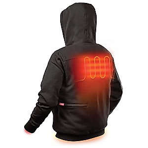 Milwaukee 2381-XL X-Large M12 Cordless Lithium-Ion Black Heated Hoodie Kit (Battery and Charger Included)