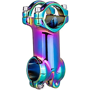 ZECHAO Mountain Road Bike Stem,Polished Colorful 7/17 Degree 60 70 80 90mm High-Strength Lightweight Fit 31.8mm Bike Handlebar XC AM Bike Stem (Color : 7 Degree, Size : 100mm)