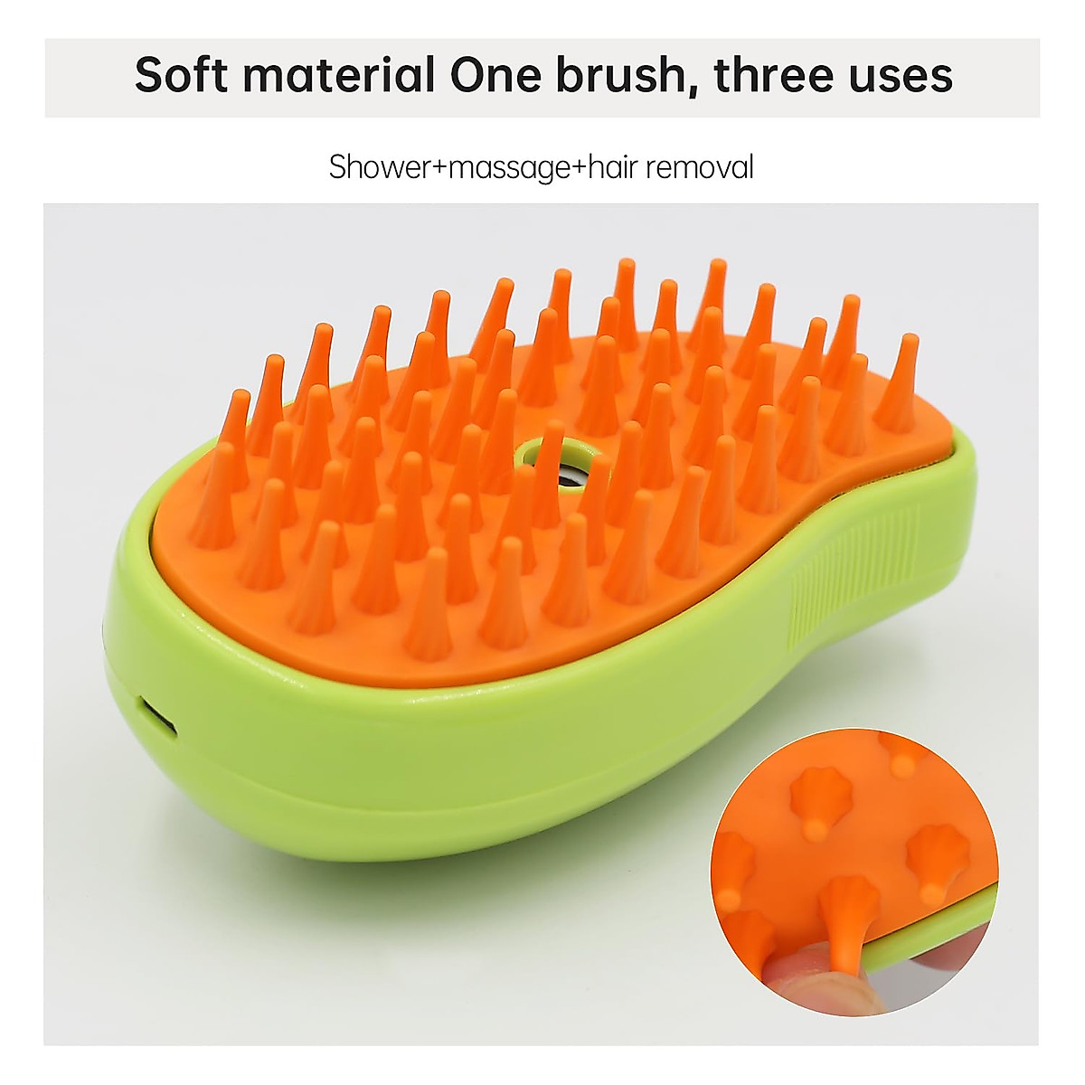 Cat Steam Brush for Shedding, 3 in 1 Cat Steamy Brush - Cat Hair Brush/Bath Brush/Cat Massager for Indoor Cats, Misty Brush Cat Comb with Steam, Multifunctional Pet Steaming Brush