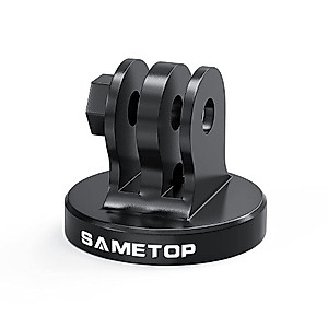 Sametop Tripod Adapter Aluminum Screw Mount Compatible with Gopro Hero 13, 12, 11, 10, 9, 8, 7, 6, 5, 4, Session, 3+, 3, 2, 1, Hero (2018), Fusion, Max, DJI Osmo Action Cameras
