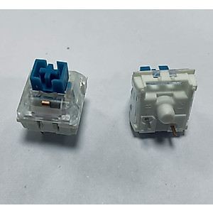 LUO Kaihua Blue Switch 3 Pin Keyswitch- Gaoteron& Cherry MX Equivalent DIY Replaceable Switches for Mechanical Gaming Keyboard (65 PCS) (Blue)