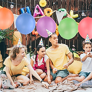 RUBFAC 36 Punch Balloons Punching Balloon Heavy Duty Party Favors For Kids, Bounce Balloons with Rubber Band Handle for Birthday Party