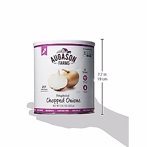 Augason Farms Dehydrated Chopped Onions No. 10 Can, 1 lb 7 oz (652 g) (5-12000)