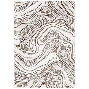 Safavieh Meadow Collection 8' x 10' Beige/Brown MDW564B Modern Abstract Area Rug