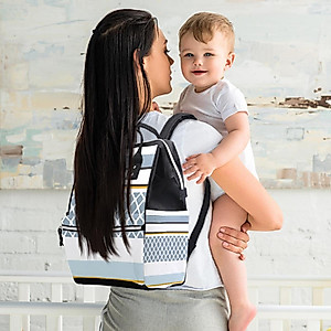 Intricate Lines Diaper Bag Backpack Baby Nappy Changing Bags Multi Function Large Capacity Travel Bag