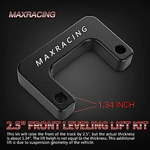 Maxracing 2.5" Front Leveling Kit Compatible with 2007-2025 Chevy Silverado Avalanche Suburban 1500 Tahoe Sierra Yukon XL1500 4WD/2WD