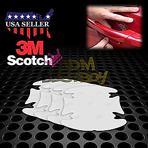 JDMBESTBOY 4PCs 3M Scotchguard Clear Door Handle Paint Scratch Protection Protector Protective Guard Film Bra Vinyl