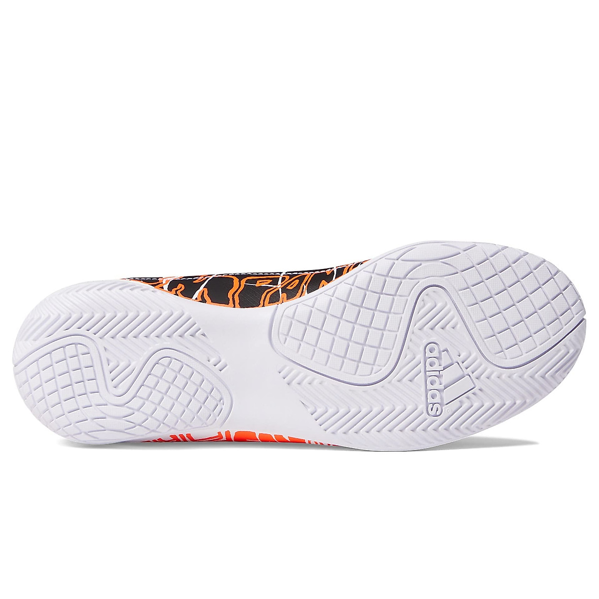 adidas X Speedportal Messi.4 Indoor Soccer Shoe, FTWR White/Core Black/Solar Red, 5.5 US Unisex Big Kid