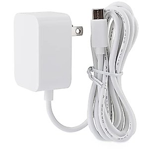 Charger for VAVA Baby Monitor Handheld Screen Parent Unit 5V Power Cord UL Aadpter with 5ft White Cable (Not for Cam) - LEFXMOPHY