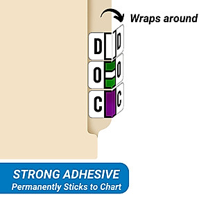 Doctor Stuff - File Folder Labels, Alphabet Letter S, Ringbook Sheets, Jeter 5800 - JTAM Series Compatible Alpha Stickers, Red, 15/16" x 1-5/8", 240 Labels