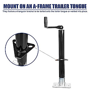 HPDMC A-Frame Trailer Jack, 1 Ton (2,000 lb) Capacity