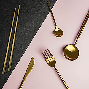 Hampton Forge Sfb70G28Bn Zephyr Gold 28 Piece Chopsticks Set