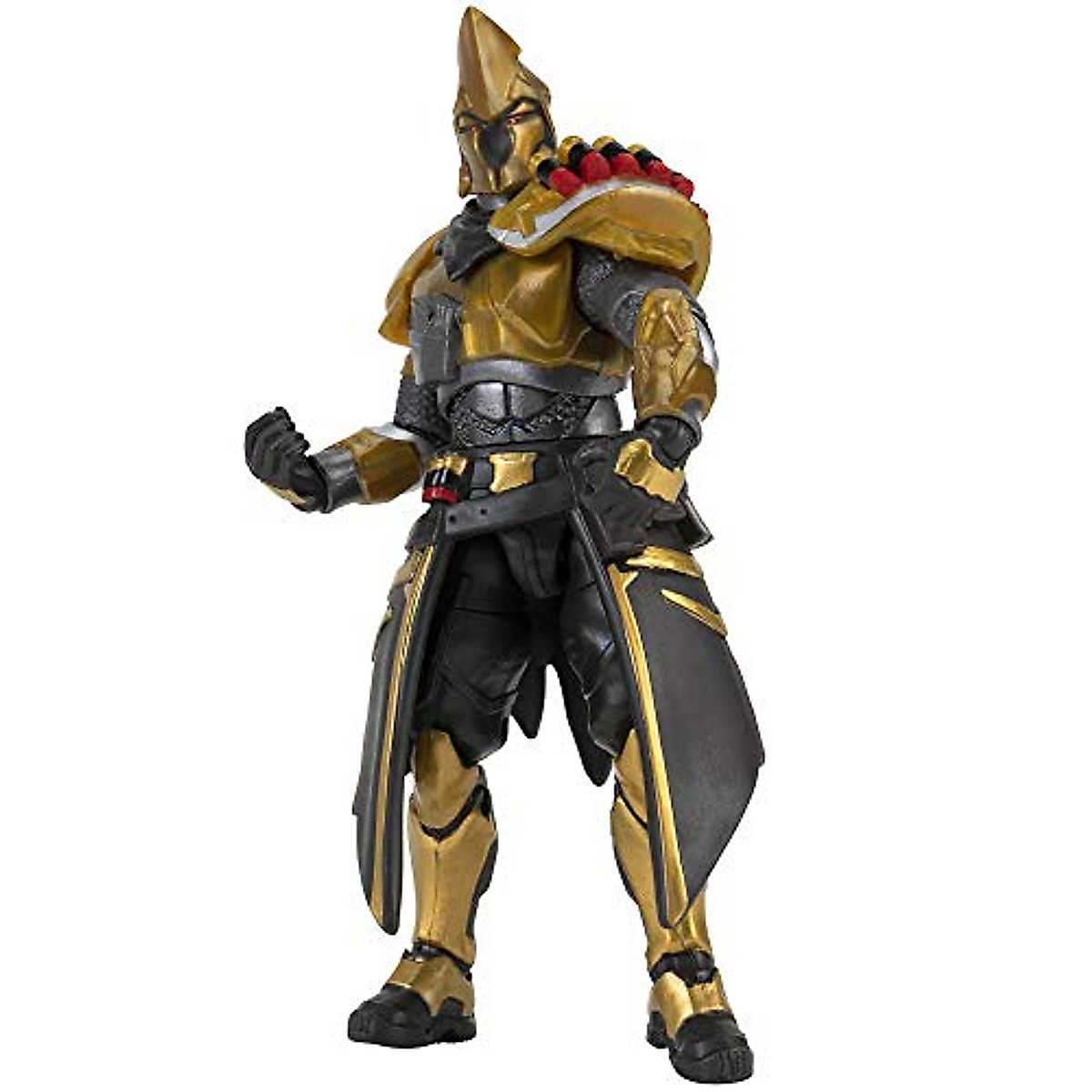 FORTNITE Ultima Knight Hot Drop Figure - 4 Inch Action Figure with 25+ Points of Articulation - Includes Vanquisher Harvesting Tool, Palm Leaf Umbrella Glider, Dragoncrest Back Bling, 5 Weapons