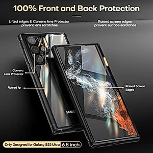 TAURI Shockproof Samsung Galaxy S22 Ultra Case, [Military Grade Protection] S22 Ultra Case, Crystal Clear Soft Slim Protective Silicone Cover Designed for Galaxy S22 Ultra 5G Case 6.8"