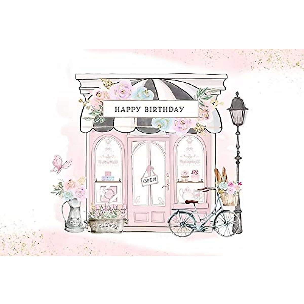 Pink Paris Birthday Party Backdrop French Pink Parisian Cafe Tea 1st Bday Party Background Oh La La Pink Paris Patisserie Party Banner 200x150cm W-8185
