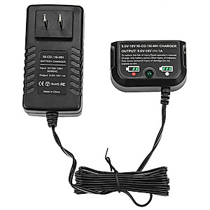 Replacement for Black and Decker 9.6V-18V Battery Charger: 90571729, 90556254-01, 90592360-01 Compatible with Black and Decker 18V 14.4V 12V 9.6V NiCad & NiMh Battery