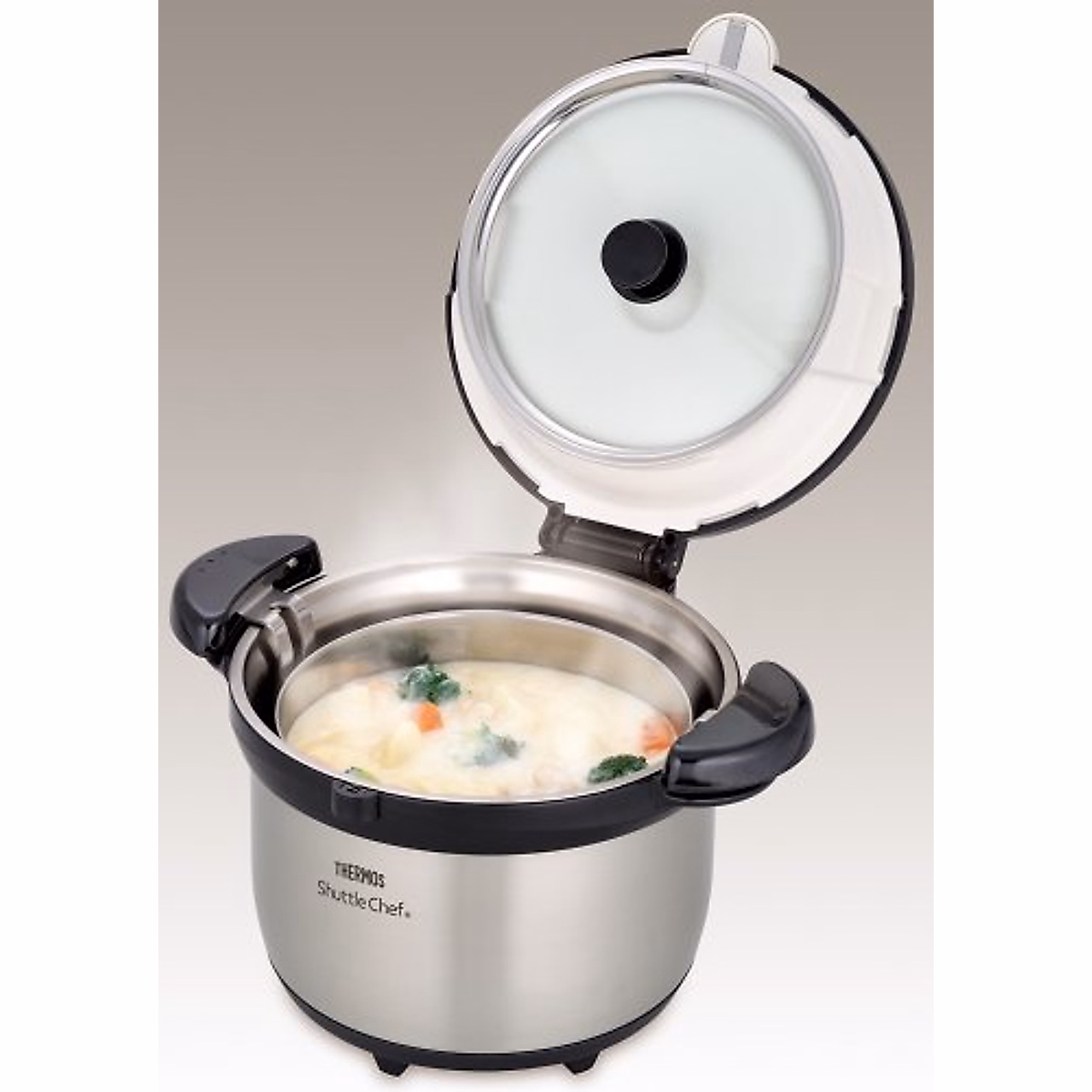 THERMOS vacuum heat insulation cooker Shatorushefu 3.0L clear stainless KBG-3000 CS