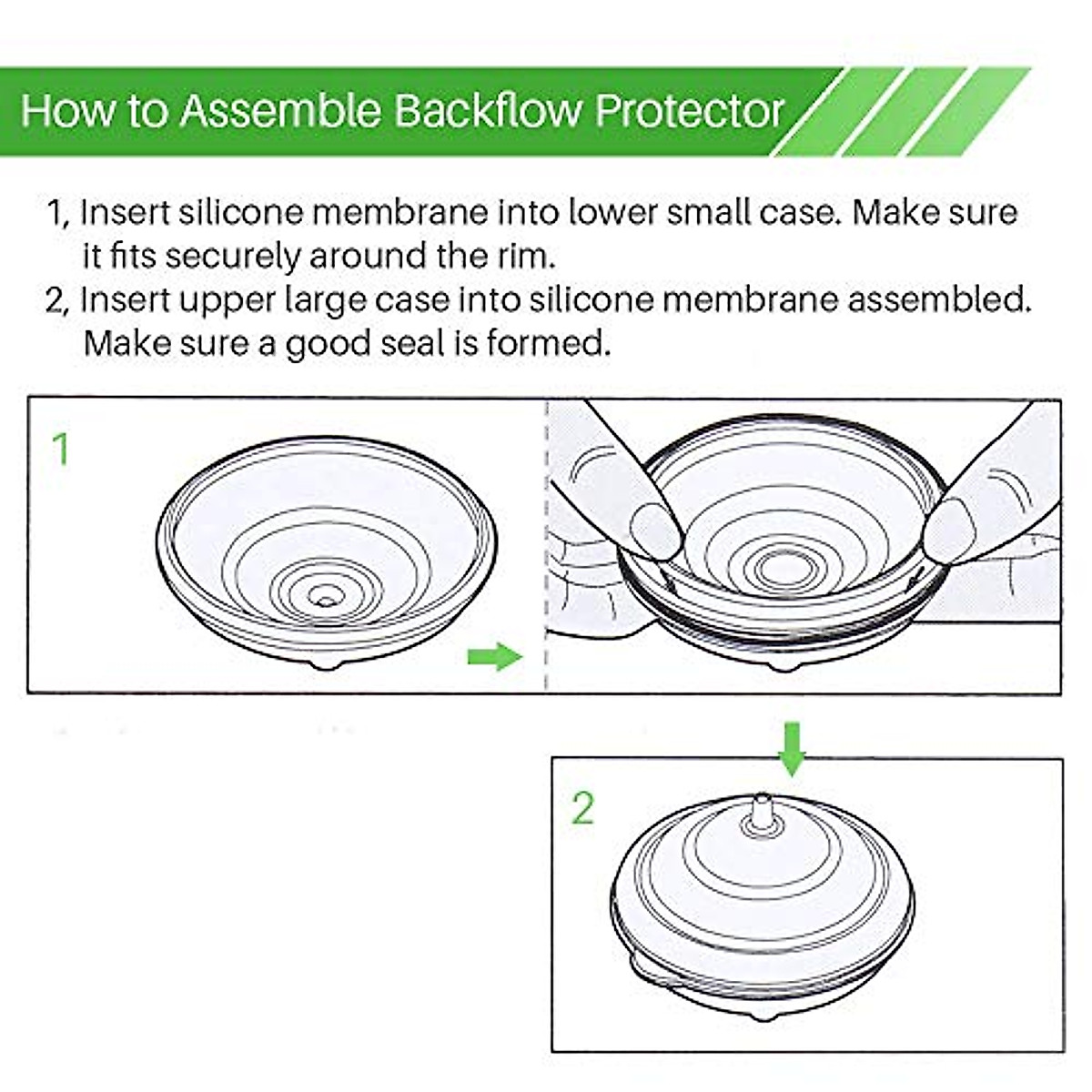 PumpMom Replacement Silicone Membrane, for Spectra S2 S1 and 9 Plus Breastpump Backflow Protector and Maymom Backflow Protectors, Not Original Spectra S2 Accessories or Spectra Pump Parts (4pc)