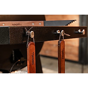 Oakford Premium 20" Wi-fi Wood Pellet Grill, Heavy Duty Smoker Pellet Grill, With Side Shelf, Blue Tooth Connectivity, 910-05001 Digital Pellet Grill by Nexgrill