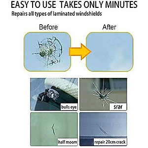 Automotive Glass Nano Repair Fluid-Car Windshield Repair Resin Cracked Glass Repair Kit,Glass Corrector Set, Crack Repairing for Car