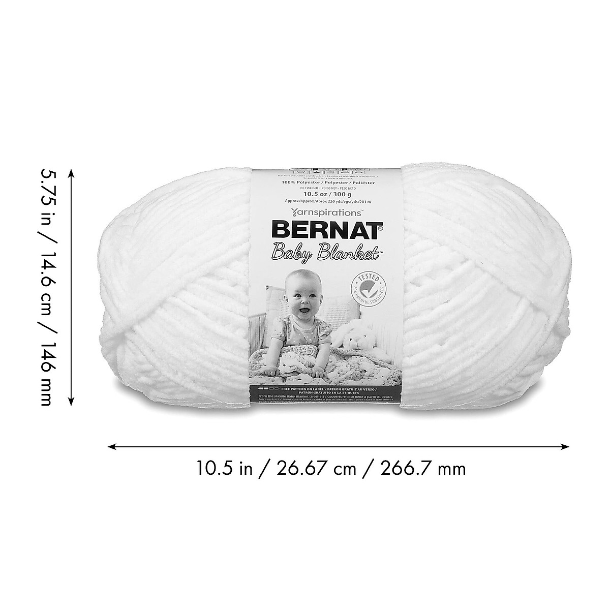 Bernat Baby Blanket Big Ball Vanilla