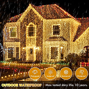 XURISEN 403FT Christmas Lights, 1000 LED Super Long String Lights 8 Modes & Memory Timer Plug in Twinkle Fairy Lights Decor for Home Xmas Party Wedding