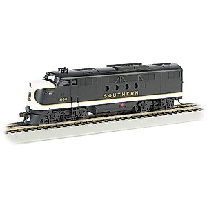 Bachmann Trains - FT - DCC WOWSOUND Sound Value-Equipped Locomotive - Southern - HO Scale Prototypical Black & White, 68914
