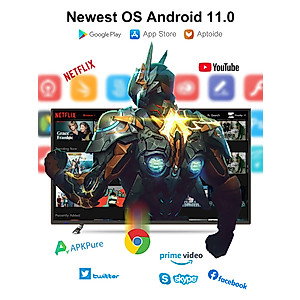 Android 11.0,2023 Smart TV Box RK3318 4GB 32GB Support 2.4G 5.8G WiFi Bluetooth 4.1 Ethernet LAN 3D 4K Video Android Box Set Top TV Box
