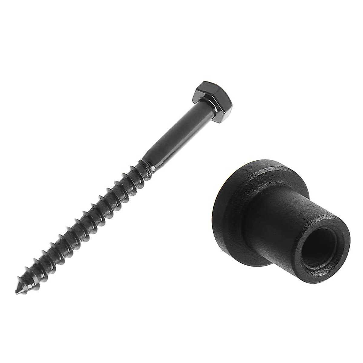 Mairuker Sliding Barn Door Hardware 1.38in Black Spacer Replacement Barn Door Hardware Kit with Screws for 16" Stud Wall (Set of 5)