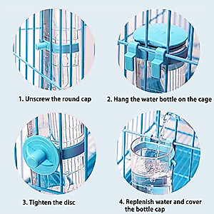 Rabbit Hay Feeder Bag Guinea Pig Hanging Feeder Sack Small Animal Hay Feeder Storage Bag with Holes for Rabbit Guinea Pig Chinchilla Hamsters Small Pets 2 Pcs