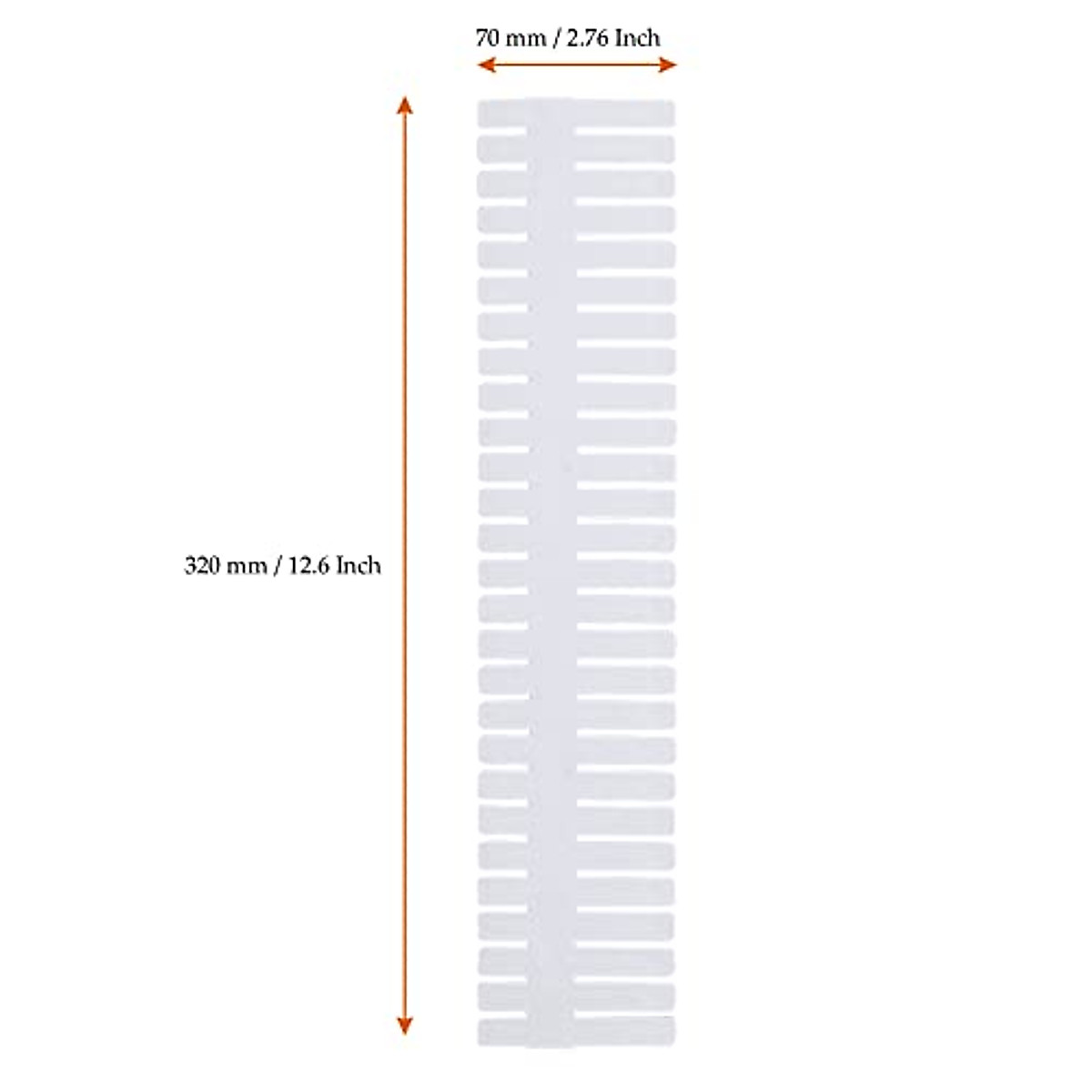 MUKCHAP 72 Pieces DIY Plastic Grid Drawer Organizer, 12.6 Inch Plastic Grid Drawer Dividers, Plastic Adjustable Drawer Dividers Organizer for Sock, Underwear, Scarf, White