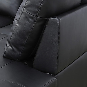 Beverly Fine Funiture mochitas Sectional, Black