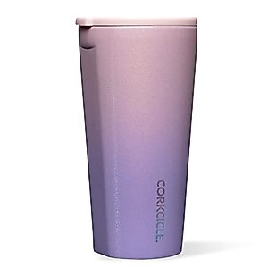 Corkcicle Travel Tumbler, Insulated Water Bottle with Lid, Spill Proof for Wine, Coffee, Tea, and Hot Cocoa, Ombre Fairy, 16 oz, 1 Count (Pack of 1)
