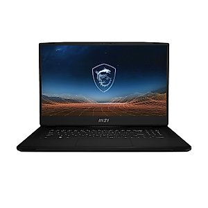 MSI CreatorPro X17 Laptop: Intel Core i9-13980HX, RTX 5000 ADA, 17.3" UHD(3840x2160), 144Hz, Mini LED, HDR 1000, Panel, 128GB DDR5, 2TB NVMe SSD, Thunderbolt 4, Win 11 Pro: Black A13VM-236US