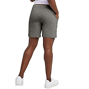Hanes Women's Jersey Pocket Short with Outside Drawcord