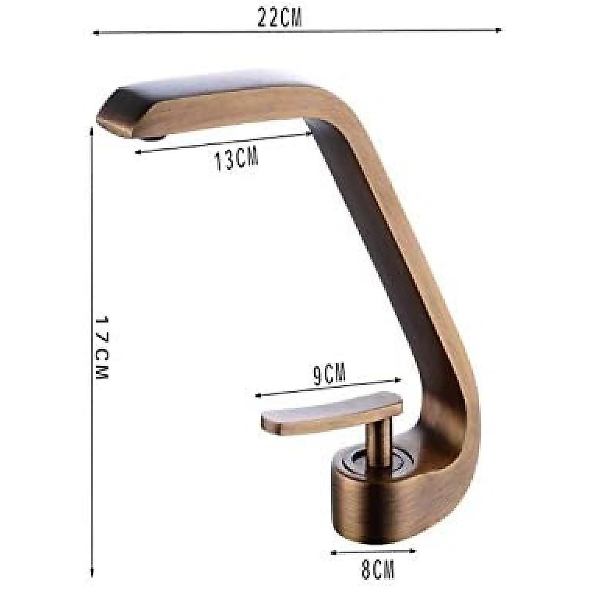 Kitchen & Bath Fixtures Taps Faucet,Antique Basin Faucet EuropUPC Bathroom Wash Basin Faucet Under Counter Basin Hot and Cold Faucet Creative Faucet