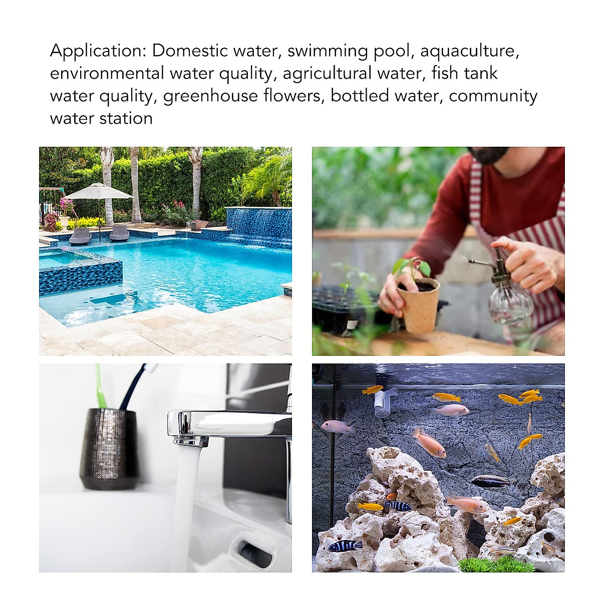 Digital TDS Meter, Backlight Function Portable Convenient Operation Alloy Probe TDS Detection Pen for Swimming Pool