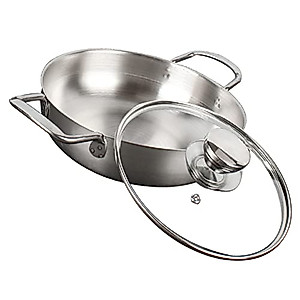 GANAZONO Stainless Steel Noodle Pot Korean Pots for Cooking Ramen Pot with Lid Stainless Steel Stock Pot Instant Ramyun Pot Noodle Stock Pot Korean Ramen Noodle Pot Korean Cooking Pot Pan