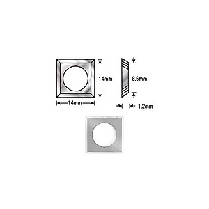Amana Tool - RCK-71 Solid Carbide 4 Cutting Edges Insert Replacement Knife General Purpose