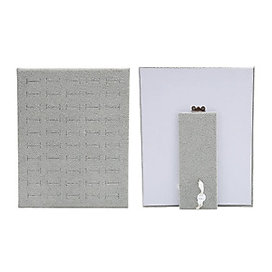 UPQRSG Jewelry Rings Display Tray, 50 Slots Ring Organizer with Soft Flannelette, Ring Earring Jewelry Display Tray Organizer Holder, Jewelry Organizer Stands for Selling Rings Earrings Show