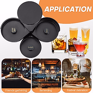 NATGAI Bartender Tool Cocktail Margarita Glass Rimmer 3 Tier Sugar Salt Rim Lime