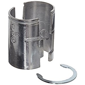 Quantum Storage Systems ESD-SS Aluminum Split Sleeve for Wire Shelving Units, Conductive Application (Pack of 8)