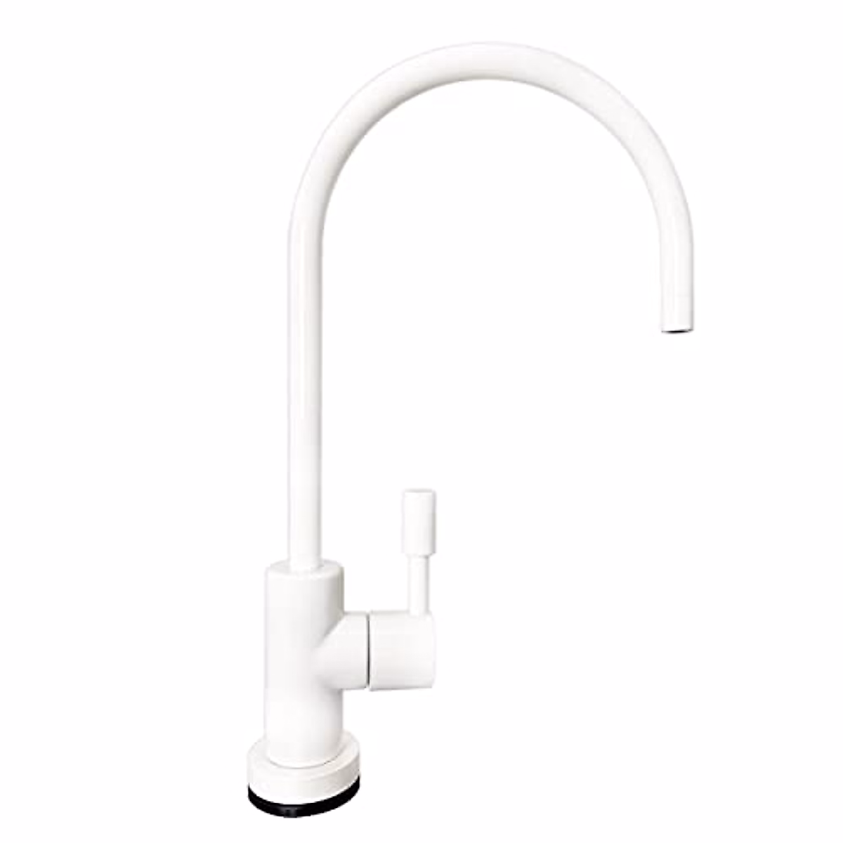 Westbrass D2036-NL-50 11" Contemporary 1-Lever Handle Cold Water Dispenser Faucet, Powder Coat White