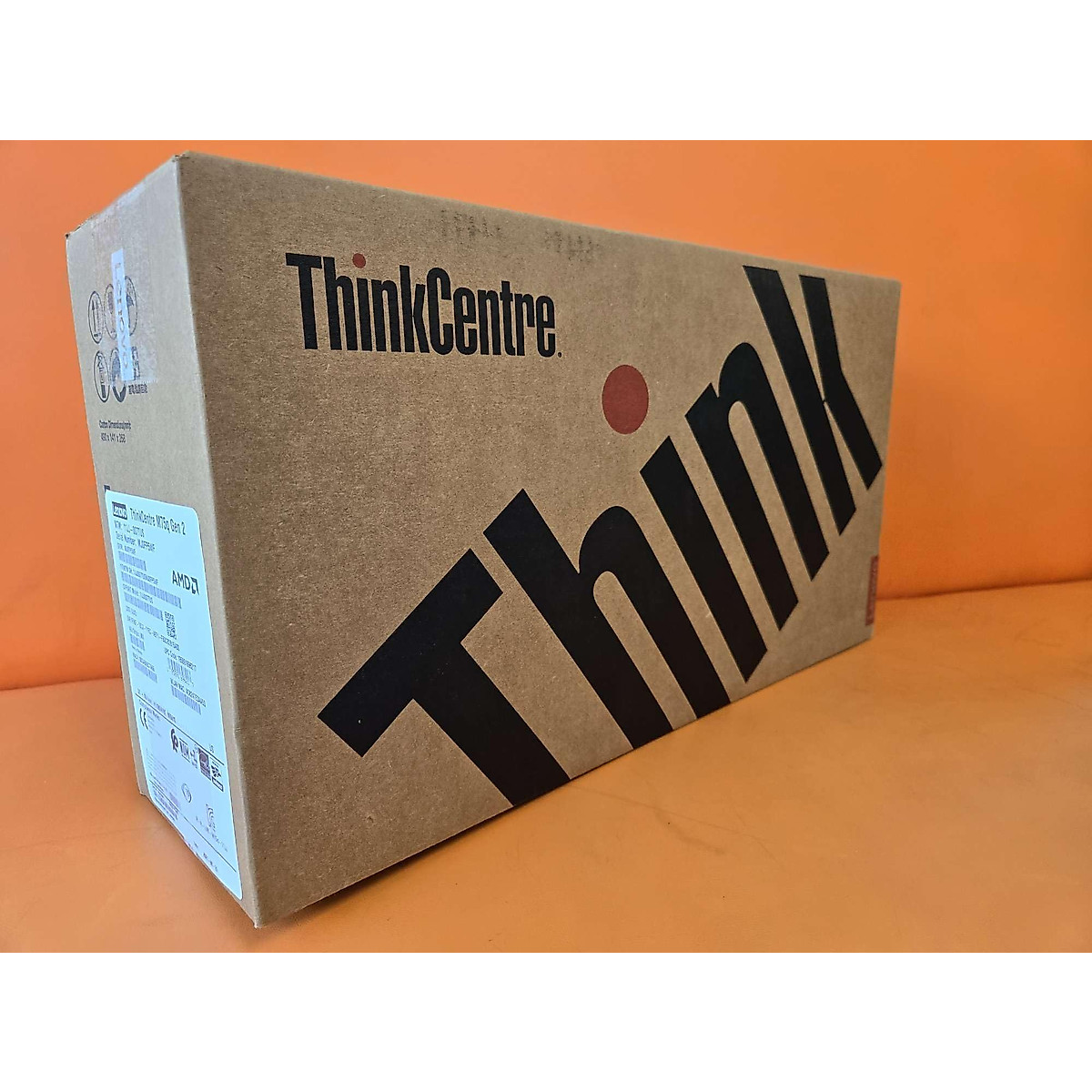 Lenovo ThinkCentre M75q Gen 2 11JJ007TUS Desktop Computer - AMD Ryzen 5 PRO 4650GE Hexa-core (6 Core) 3.30 GHz - 8 GB RAM SDRAM - 256 GB M.2 PCI Express SSD - Tiny - Raven Black - Windows 10 Pro 64-bi