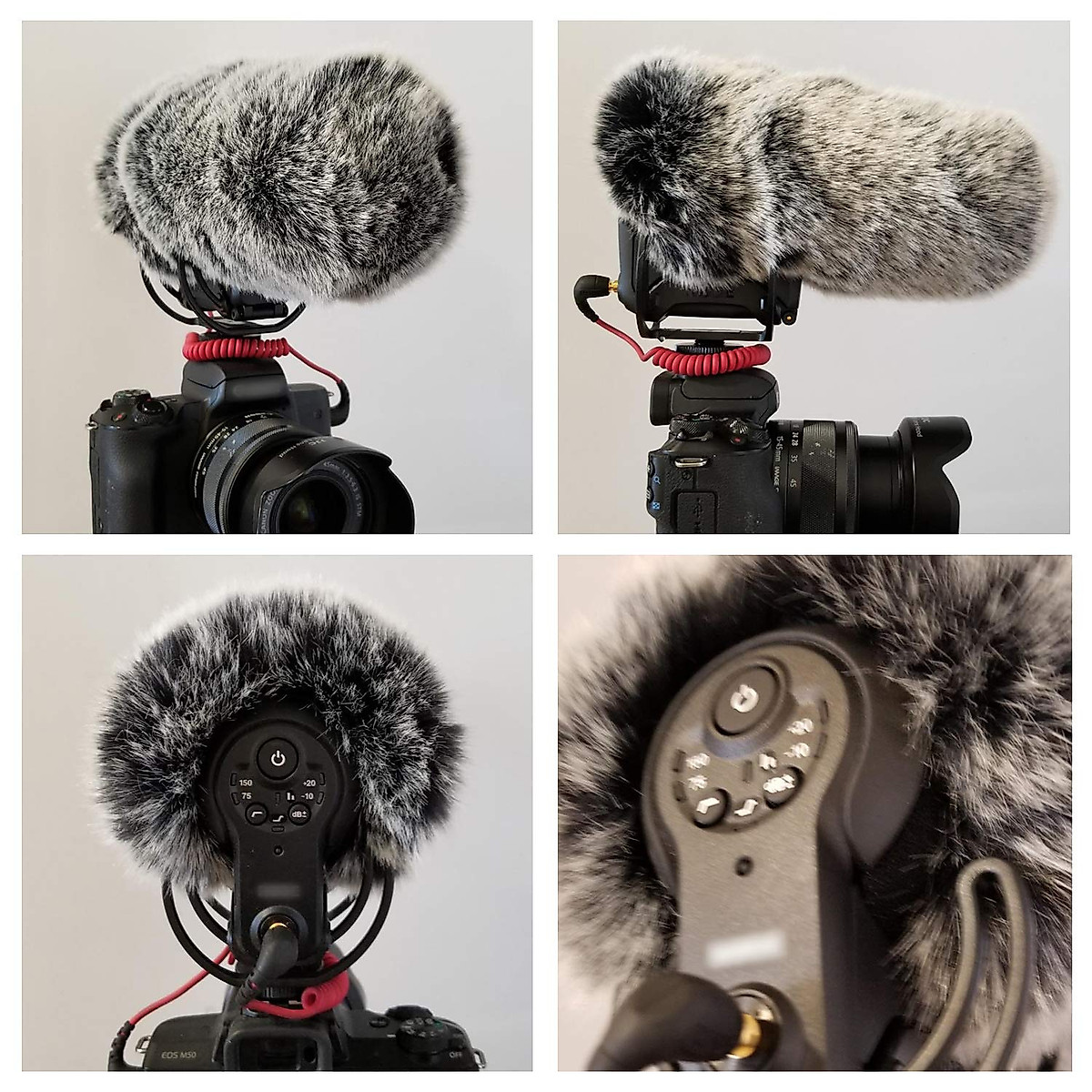 SUNMON Mic Furry Windscreen, VMP+ Deadcat Windshield Compatible with Rode VideoMic Pro+ Plus Camera Microphone