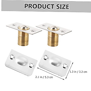 6 Pcs Stainless Steel Door Touch Beads Metal Ball Latches Door Ball Catch Ball Latches for Interior Door Adjustable Ball Latches Cabinet Ball Latches Closet Ball Catch Door Latches