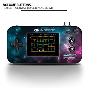 My Arcade Gamer V - Handheld Gaming System - 220 Retro Style Games Plus 8 Data East Classics