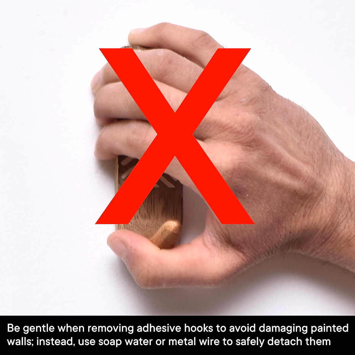 Indian Shelf 3 Pack No Damage Wood Wall Hooks- Adhesive Wall Hooks -Boho Key Decorative Wall Hooks for Hanging- Wood Hangers -Sticky Coat Hooks Wall Mount- Towel Hooks for Bathroom Wall Mounted-Style1