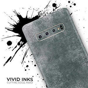 DesignSkinz Distressed Silver Texture v12 Protective Vinyl Decal Wrap Skin Cover Compatible with The Samsung Galaxy S20 (Screen Trim & Back Glass Skin)